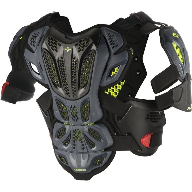 Alpinestars A10 Chest MX Armour - Black/Red/Yellow: MASH - Melbourne ...