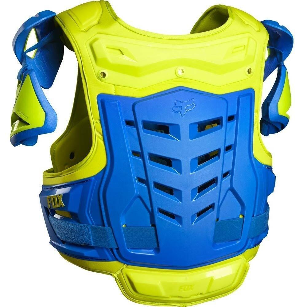 Fox Raptor Vest Chest Plate Protector - Blue/Yellow: MASH - Melbourne ...