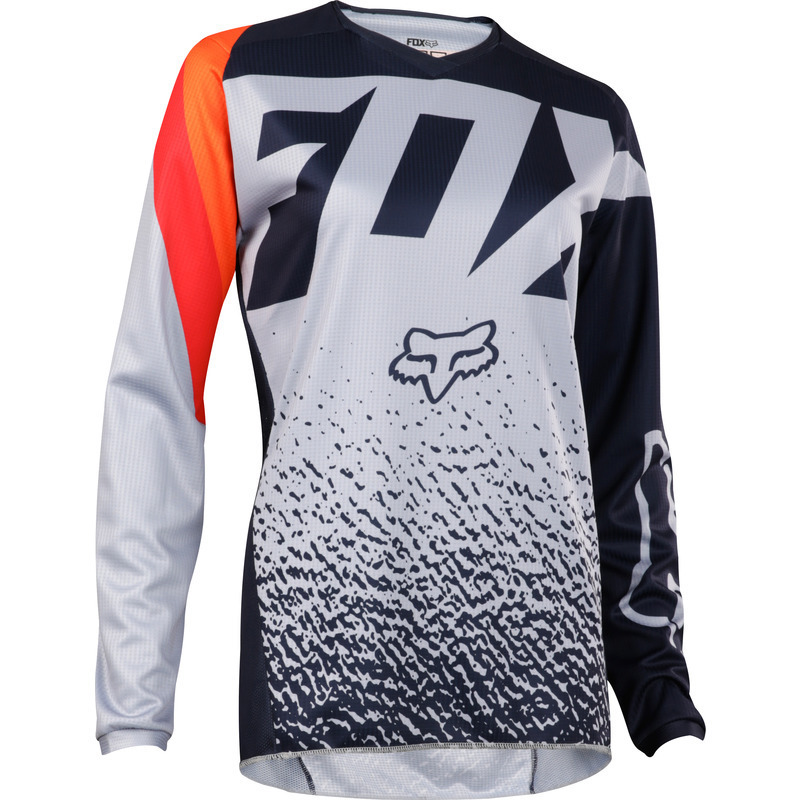 Fox Womens 180 MX Jersey - Grey/Orange: MASH - Melbourne Action Sports Home