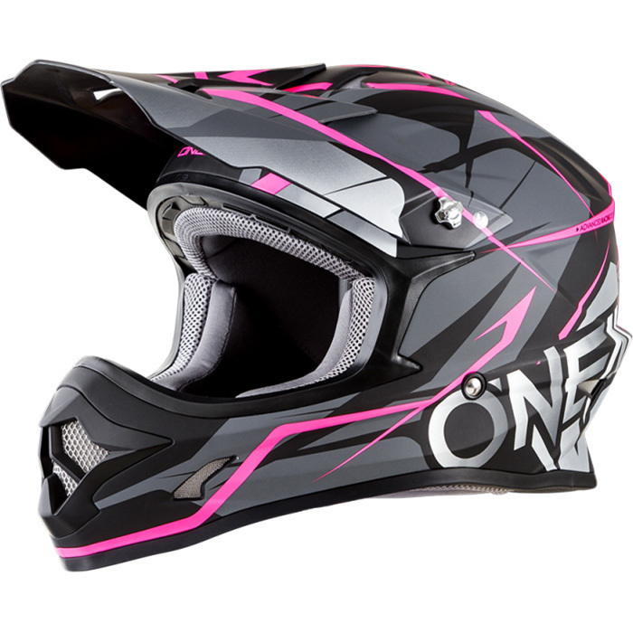 Oneal Youth Freerider MX Helmet - Pink/Matte Black - Medium: MASH ...