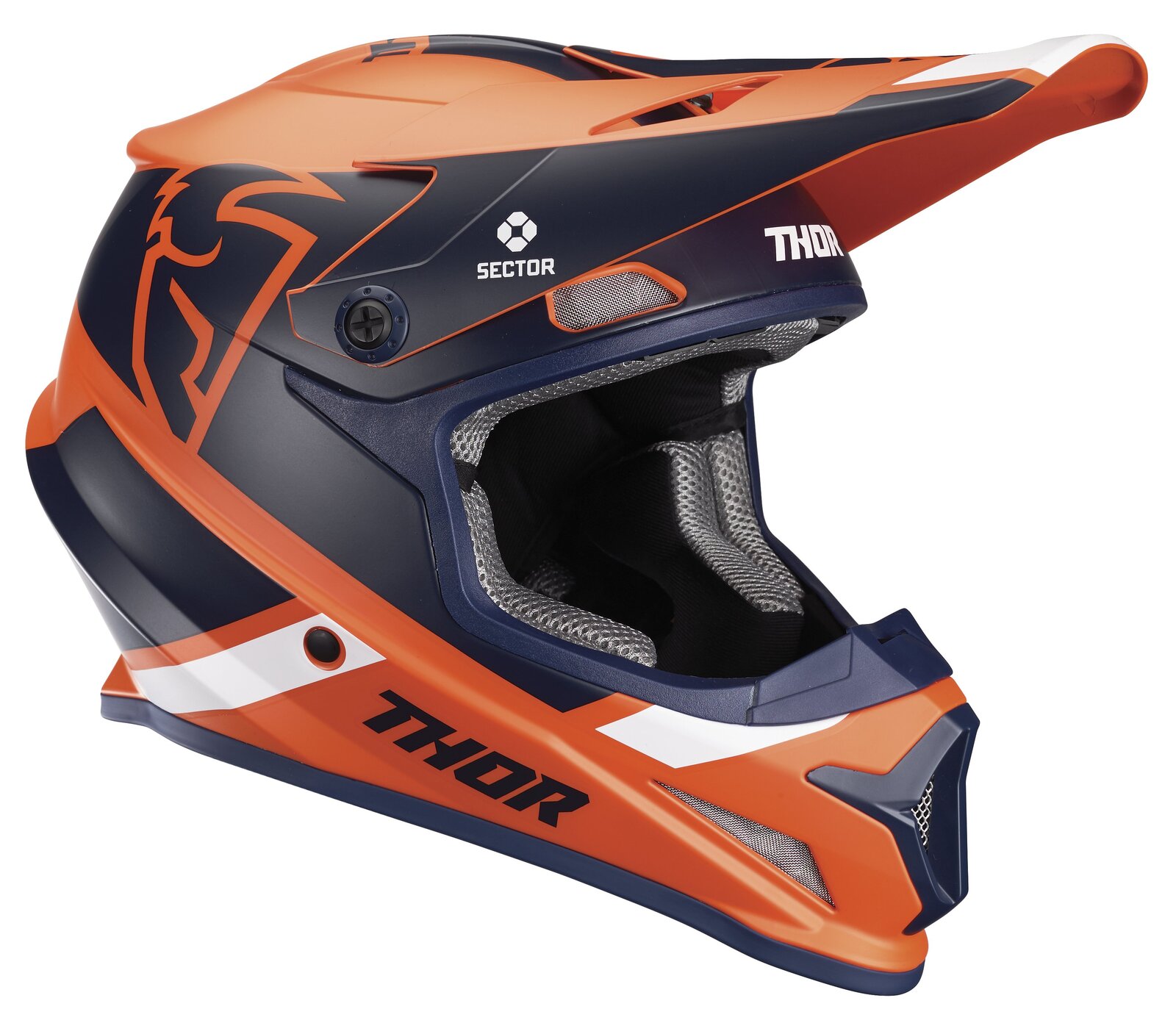 Thor MX Helmet Sector Split - Orange/Navy: MASH - Melbourne Action ...