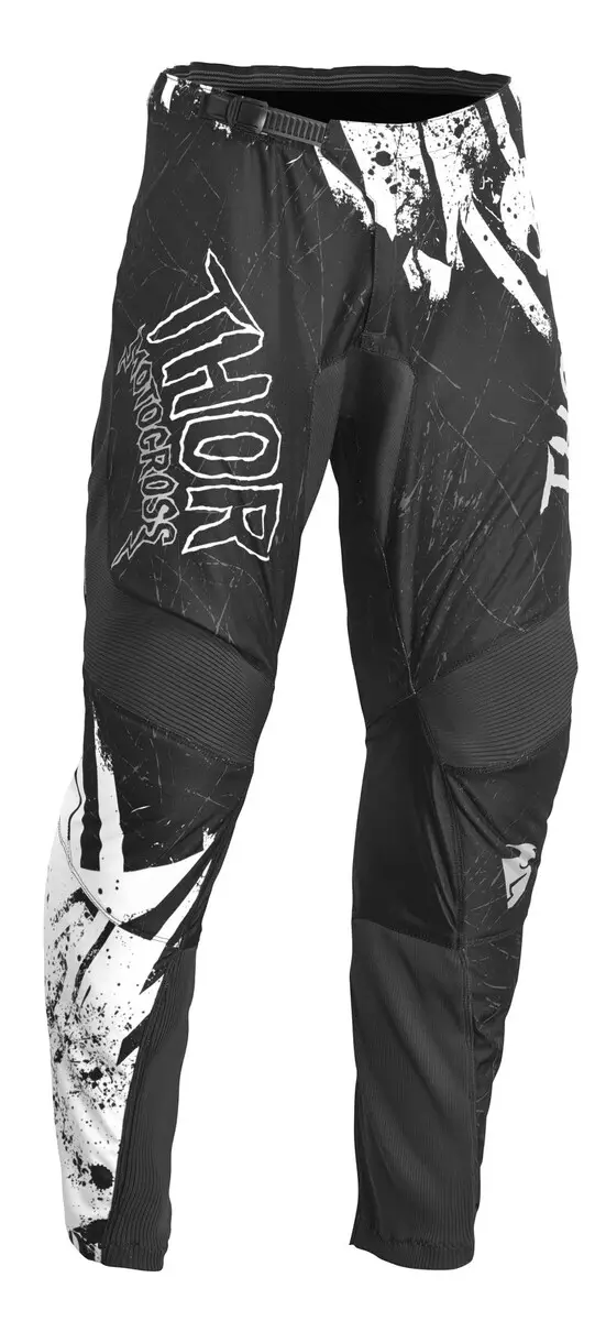 Thor Pant Sector Youth Gnar - Black/White: MASH MX MTB
