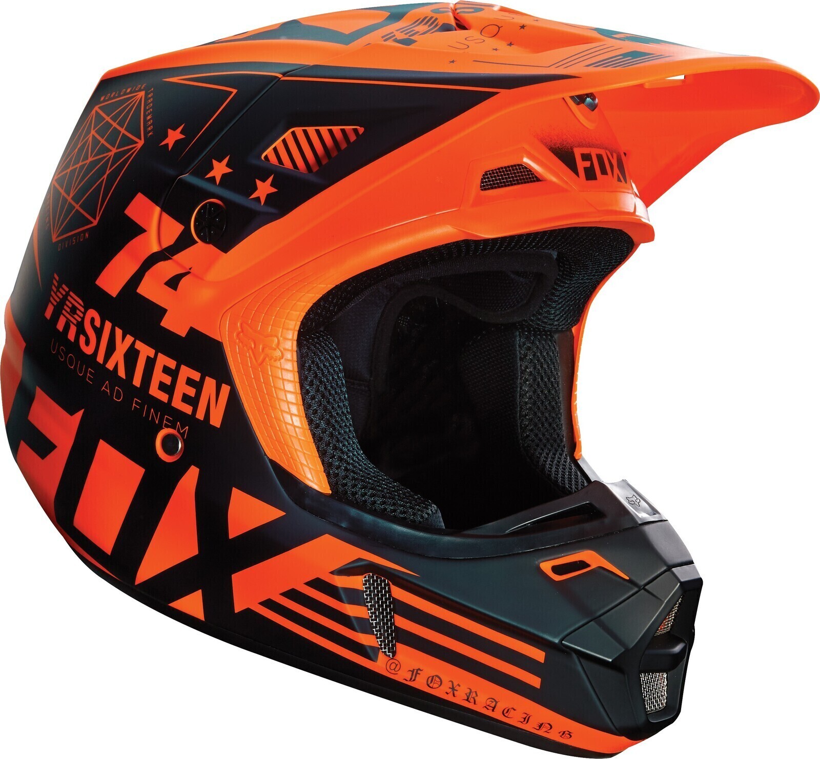 Fox V2 UNION MX Helmet - Orange - Large: MASH - Melbourne Action Sports ...