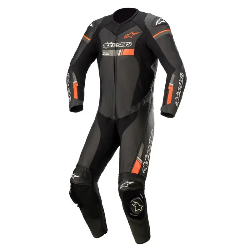 Alpinestars GP Force Chaser 1-Piece Suit - Black/Fluro Red: MASH MX MTB