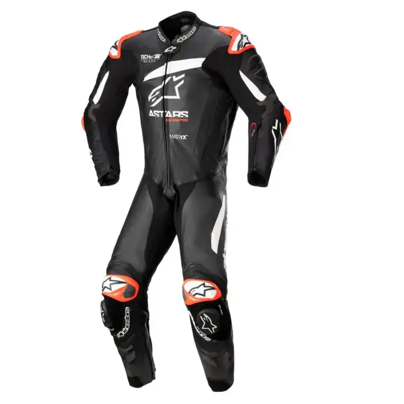 Alpinestars GP Plus V4 1-Piece Leather Suit - Black/White: MASH MX MTB