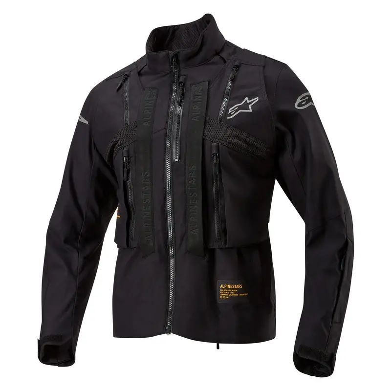 Alpinestars Techdura Jacket - Black/Fluro Red: MASH MX MTB