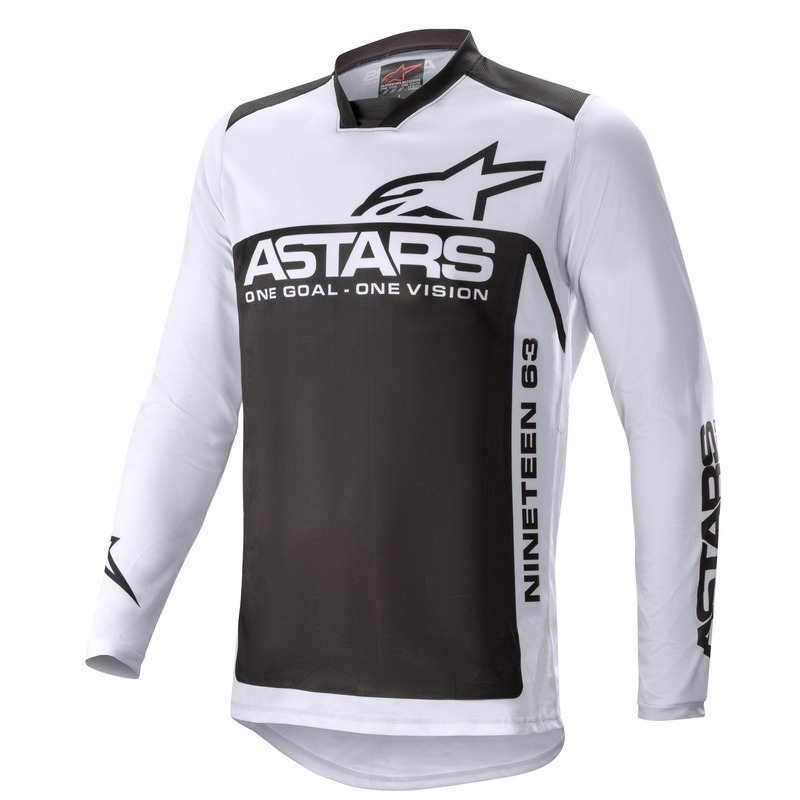 Alpinestars Racer Supermatic MX Jersey 2021 - Light Grey/Black: MASH ...