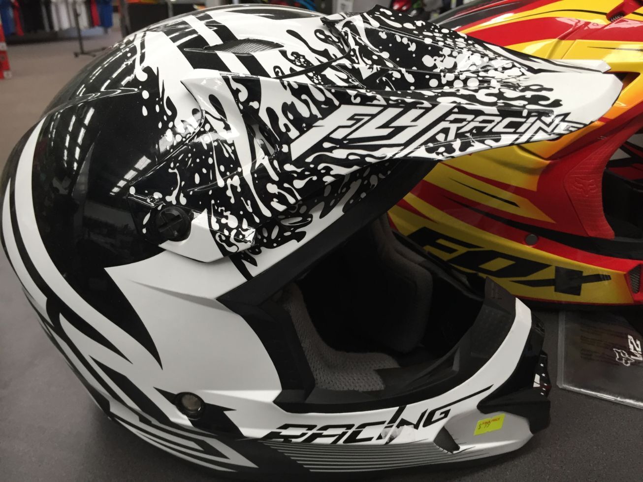 Fly MX Helmet - Grey/Black - 2XL: MASH - Melbourne Action Sports Home