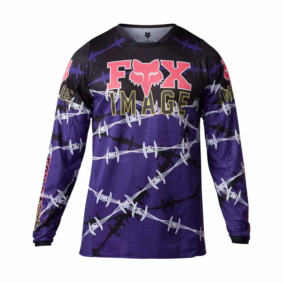 Fox 180 Barbed Wire SE Jersey - Purple: MASH MX MTB