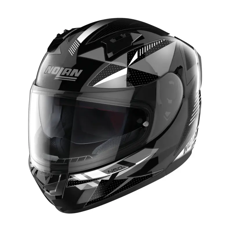 NOLAN N60-6 Full Face Wiring - Black/Silver/White: MASH MX MTB