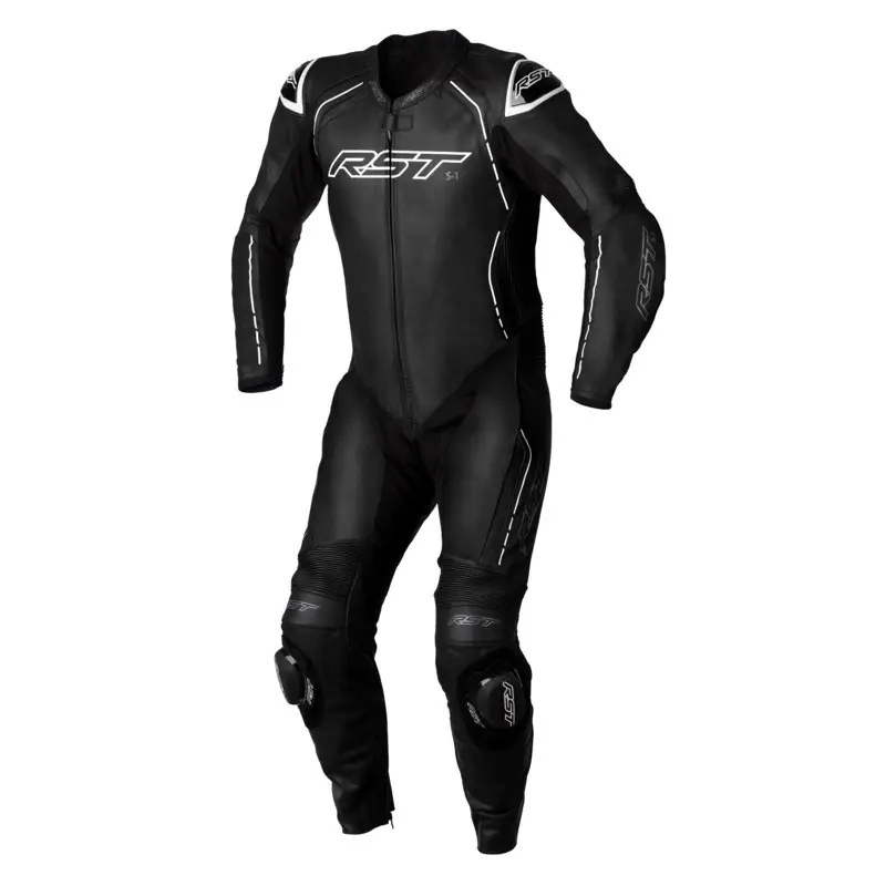 RST S-1 1-Piece Suit - Black/White: MASH MX MTB