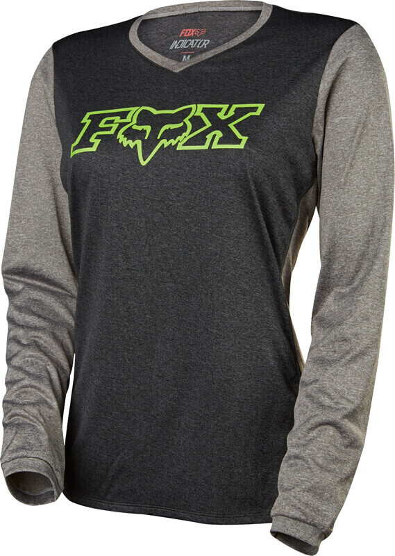 Fox Womens Indicator MTB Long Sleeve Jersey - Grey - Medium: MASH ...