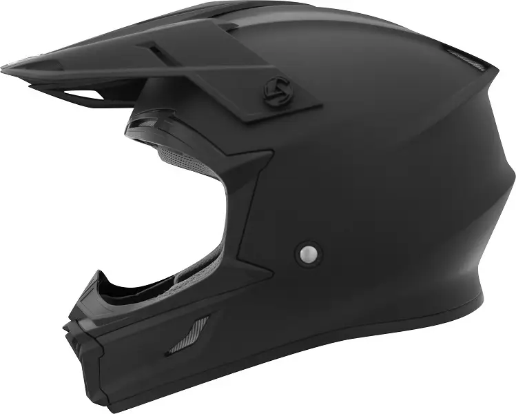 T710X Youth MX Helmet - Matte Black: MASH MX MTB